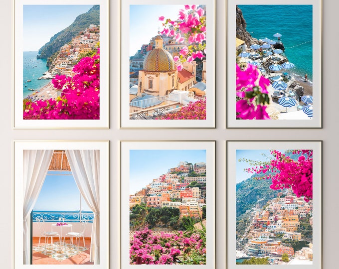 Positano Print Set of 6: ultimate Positano positano, Italy Travel ...