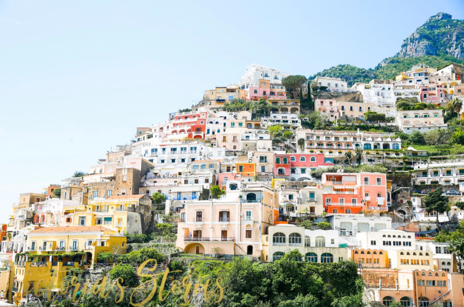 Positano Photo Print // Pastel Positano positano Prints - Etsy UK