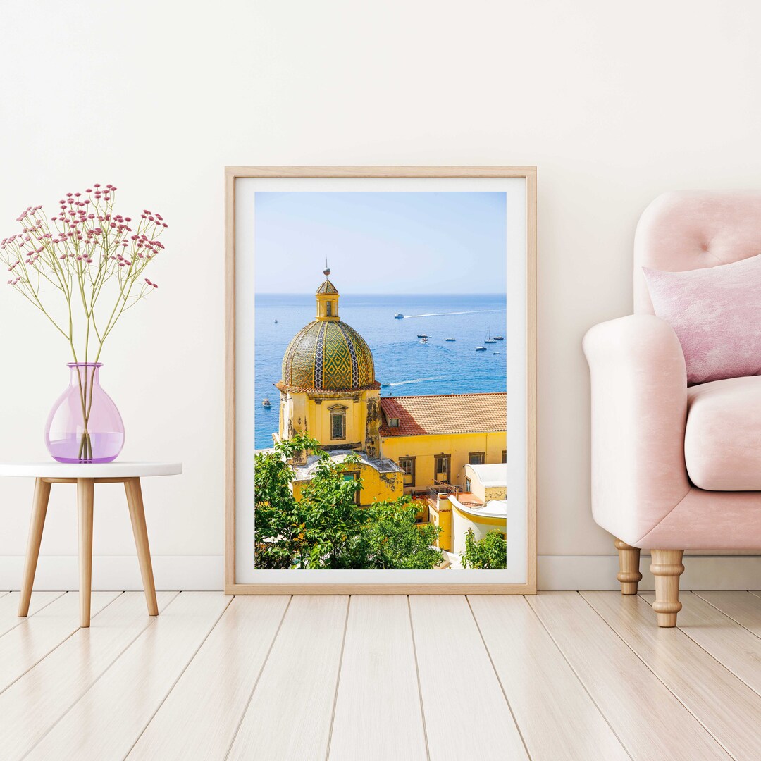 Positano Pictures // "santa Maria" (positano Prints, Italy Art Prints ...