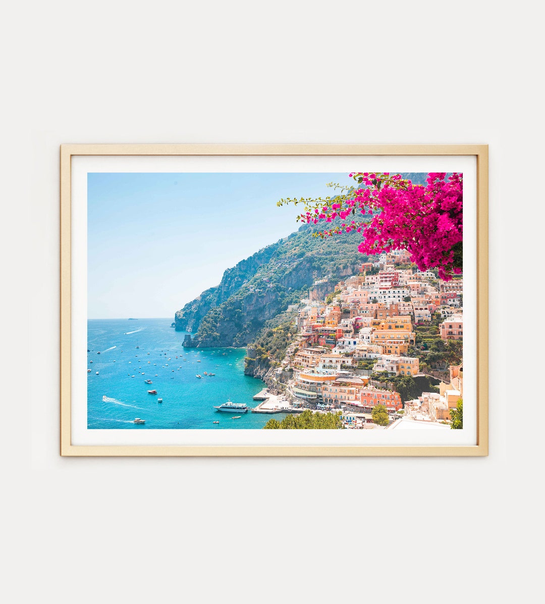 Positano Wall Art // Perfectly Pink (positano Prints, Italy Art Prints ...