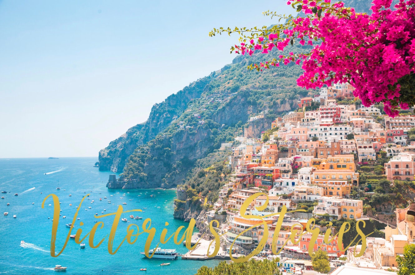 Positano Wall Art // Perfectly Pink (positano Prints, Italy Art Prints ...
