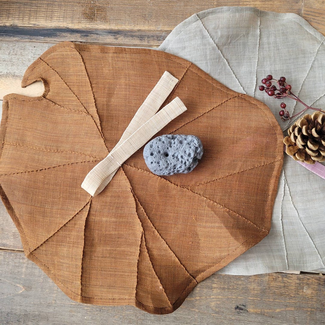 Lotus Leaf Shape Tea Mats Place Mat Tea Mats Ramie Place Mats. Korean ...