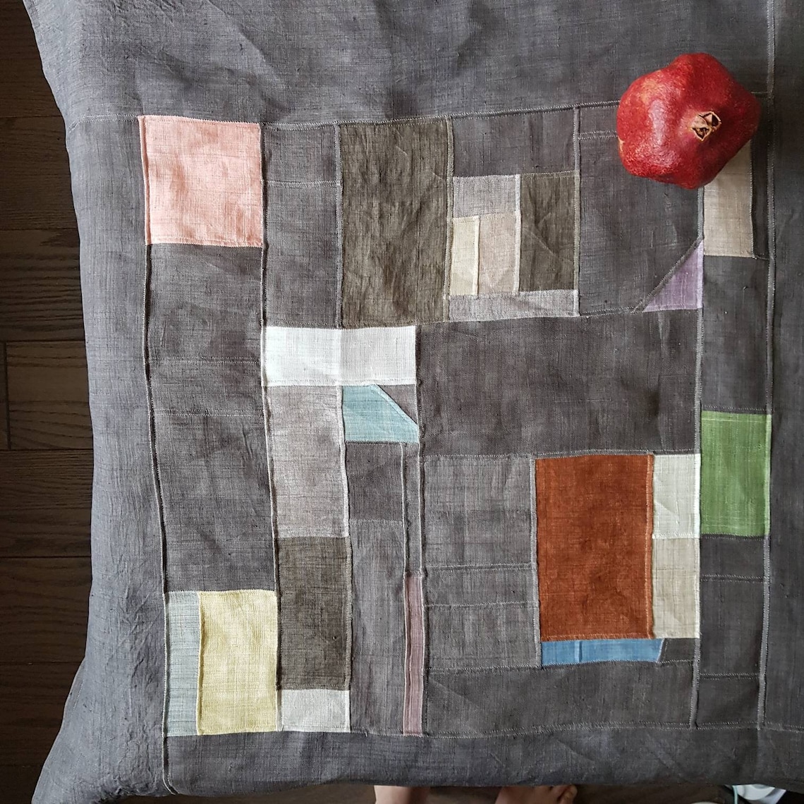 Home Decor Bojagi Chogakbo Korean Patchwork Fabric Wall Art Unique ...