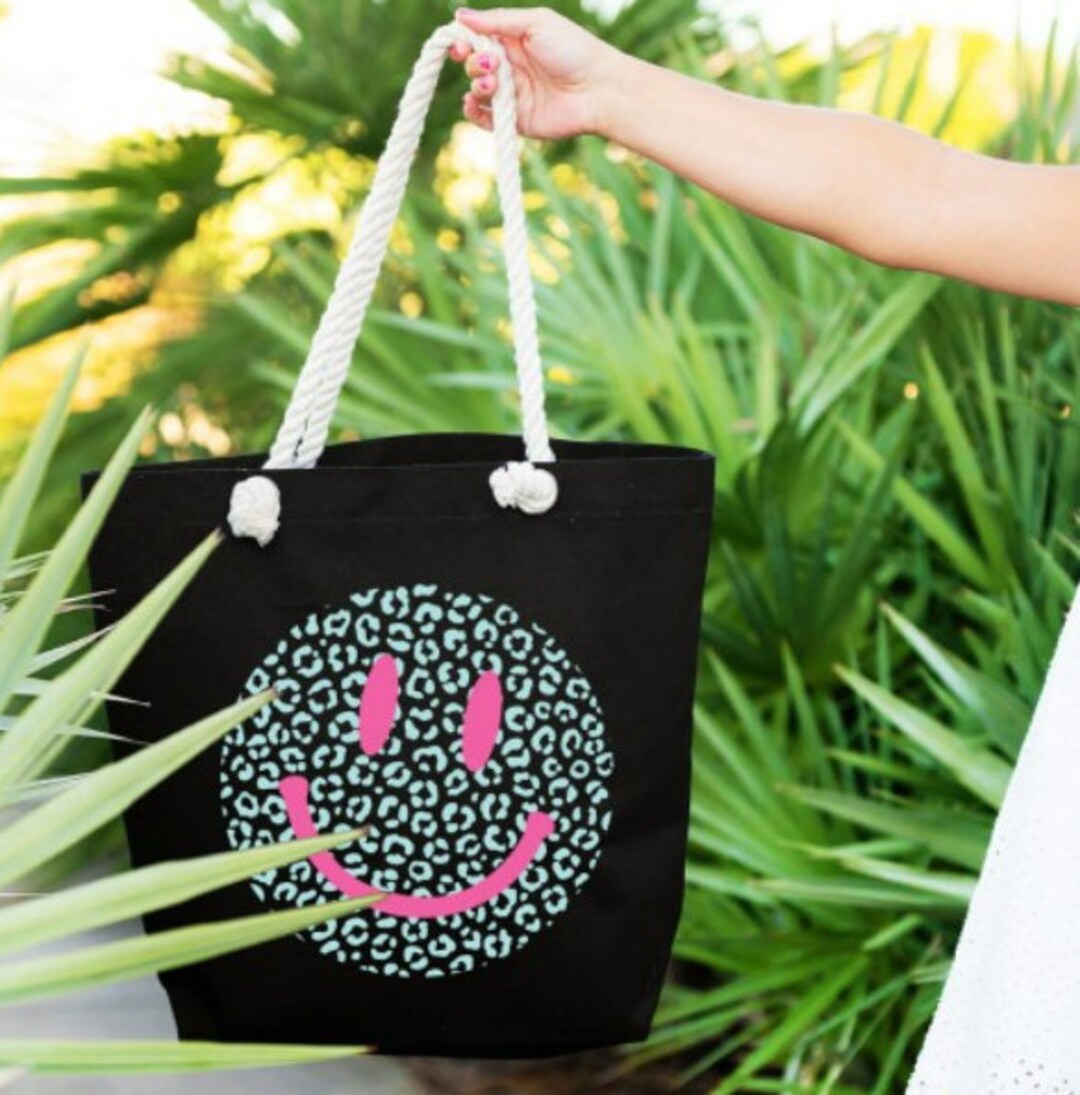 Castaway Smiley Tote Tote Bags - Etsy