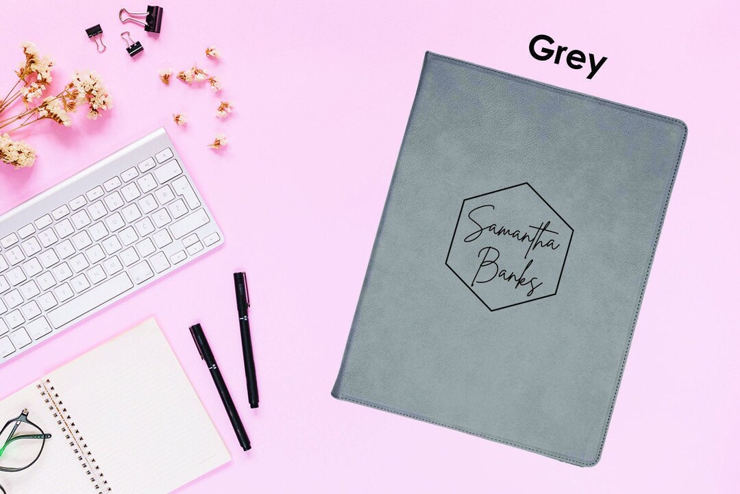 Custom Padfolio, Personalized Notepad Holder, Business Gift, Cutsom ...