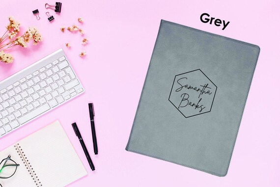 Custom Padfolio Personalized Notepad Holder Business Gift | Etsy