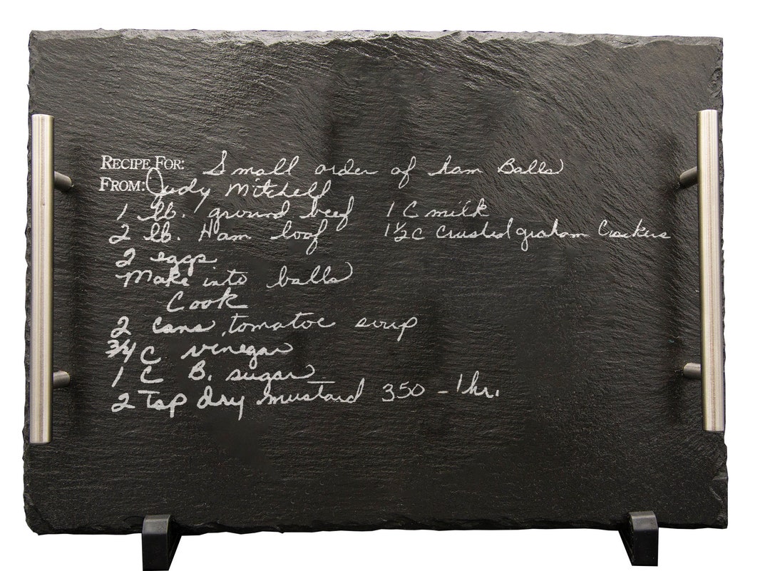 Recipe Slate Serving Tray, Family Recipe, Favorite Recipe, Birthday ...