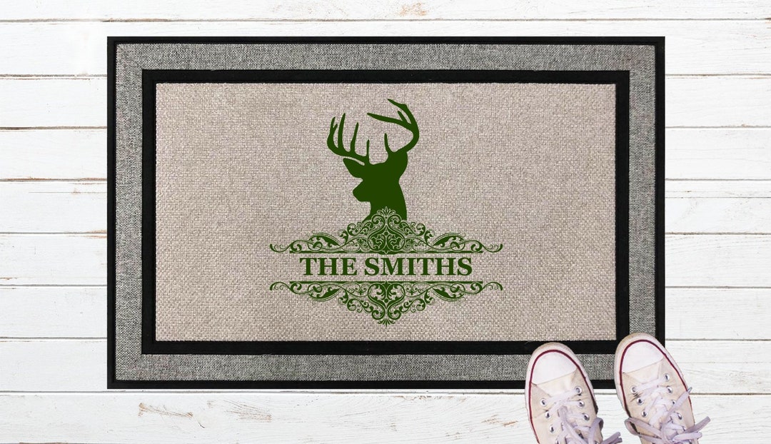 Deer Door Mat, Country Door Mat, Housewarming Gift, Wedding Gift ...
