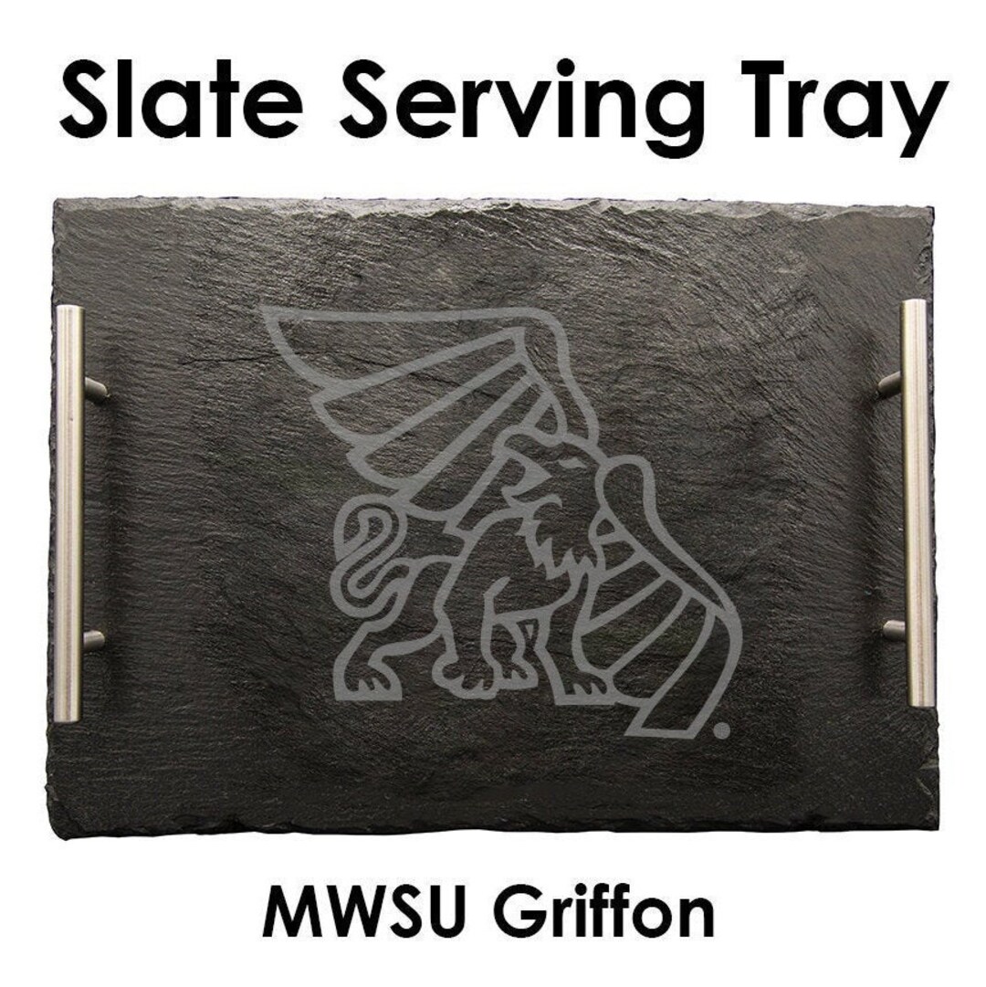 Missouri Western State University Slate Serving Tray, MWSU Serving Tray ...