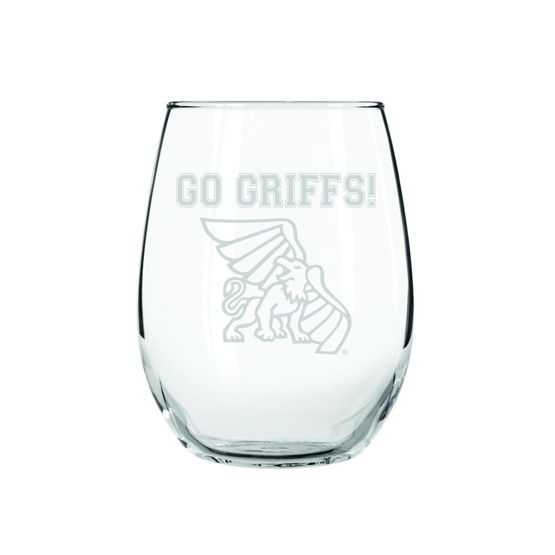 Go Griffs Glass Wine Cup, 21 Oz. Wine Glass, Missouri Western State University Wine Glass ...