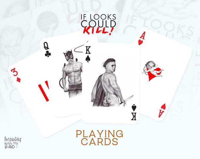 Horror Playing Cards (twin Pack) - Etsy