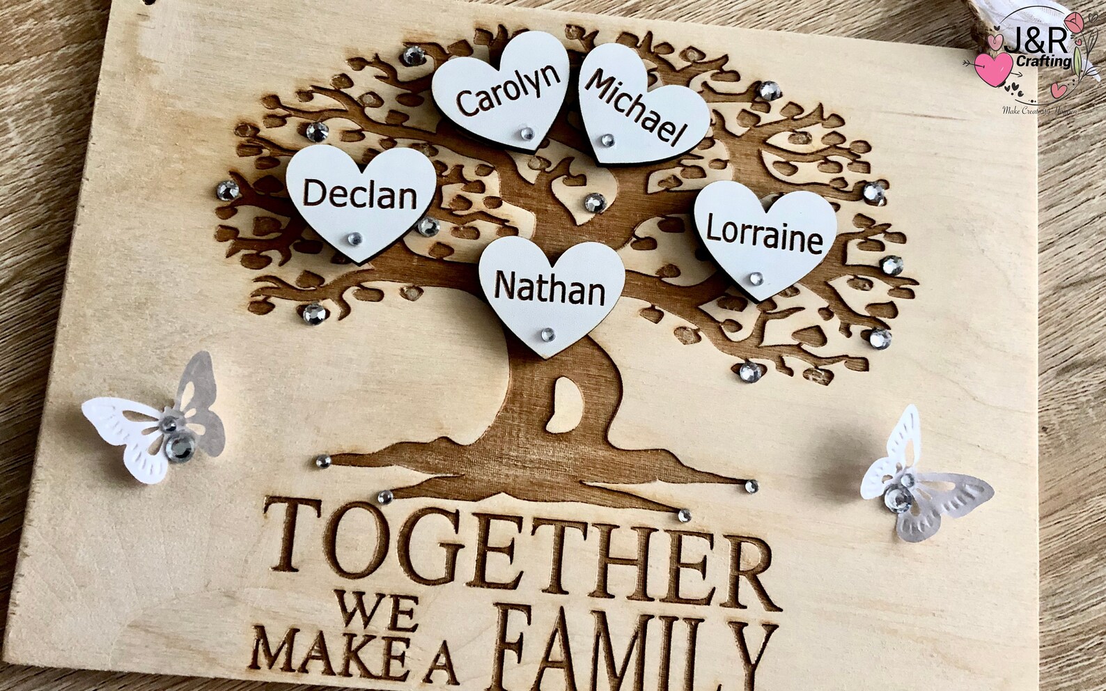 Personalised Family Tree Hanging Plaque Sign Wall Keepsake | Etsy