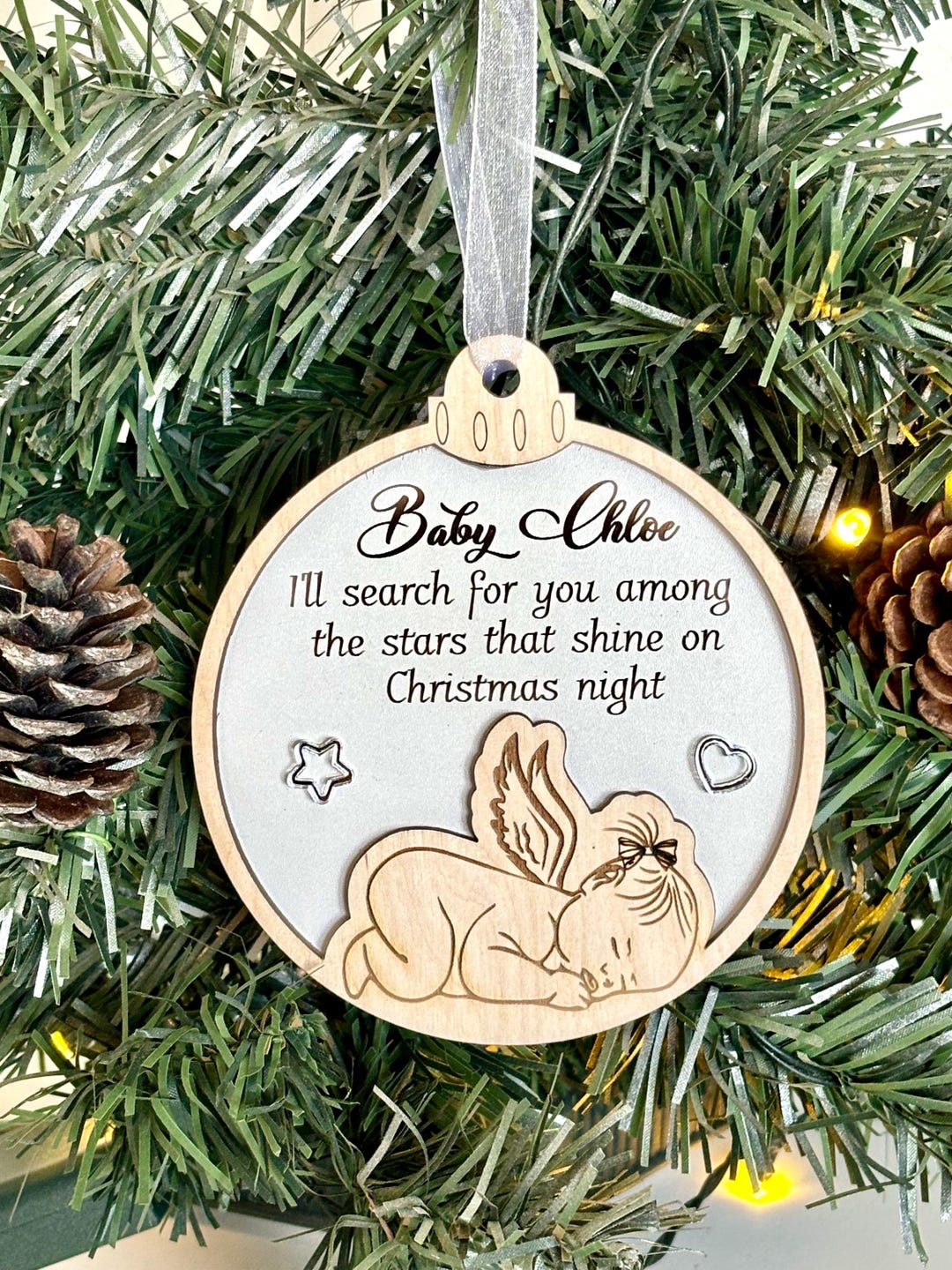 Baby Loss Memorial,baby Loss Bauble, in Loving Memory, Angel Baby ...