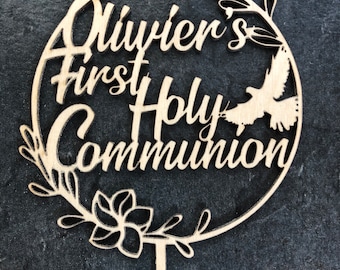 First Holy Communion Cake Topper - Etsy