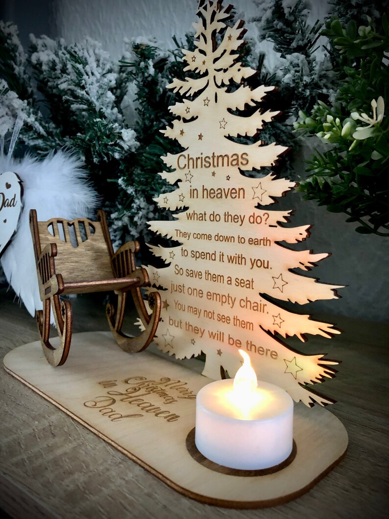 Christmas in Heaven Personalised Tree & Rocking Chair ,christmas ...