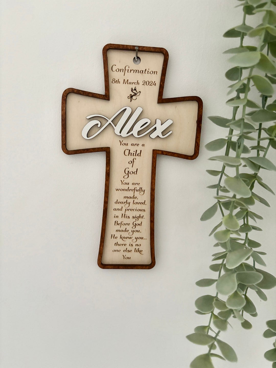 Confirmation Gift ,confirmation Cross , Christening Cross, Personalised ...