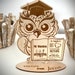 Personalised Teacher Gift , Wooden Owl, Teacher Wooden Keepsake, Owl ...