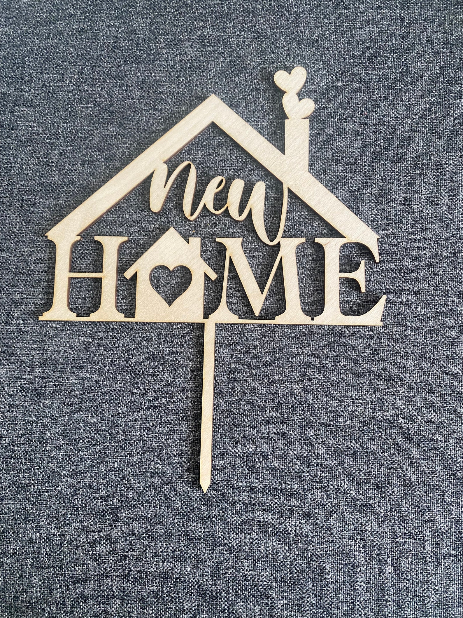 New Home Cake Topper, Wooden Cake Topper New Home Gift New Home ...