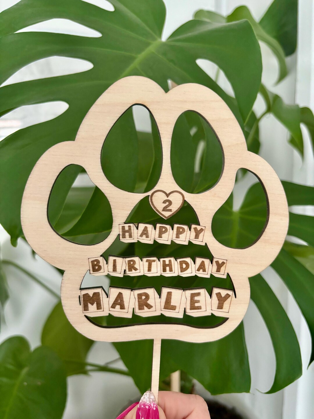 Dog Paw Cake Topper,dog Birthday Cake, Dog Paw Cake Decoration, - Etsy
