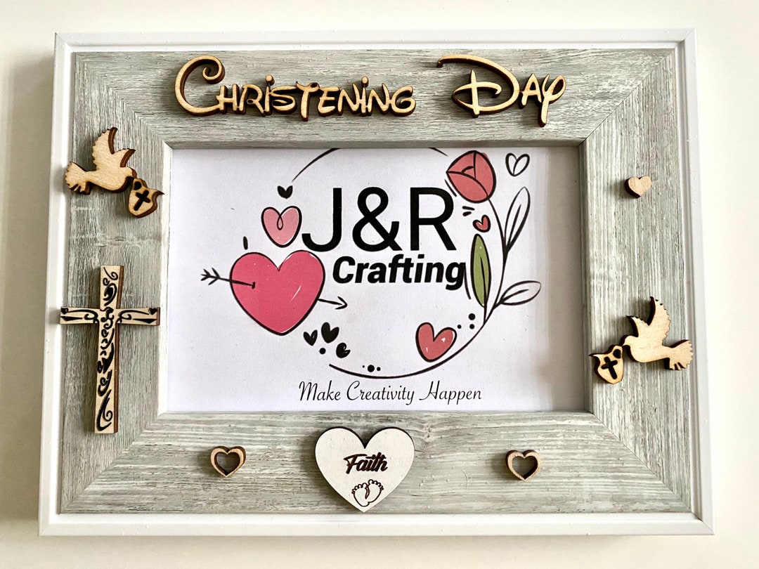 Personalised Photo Frame Christening Day, Baptism Gift , Home Decor - Etsy