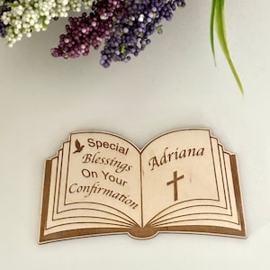 Personalised Confirmation Magnets ,wooden Gift , Confirmation Keepsake ...