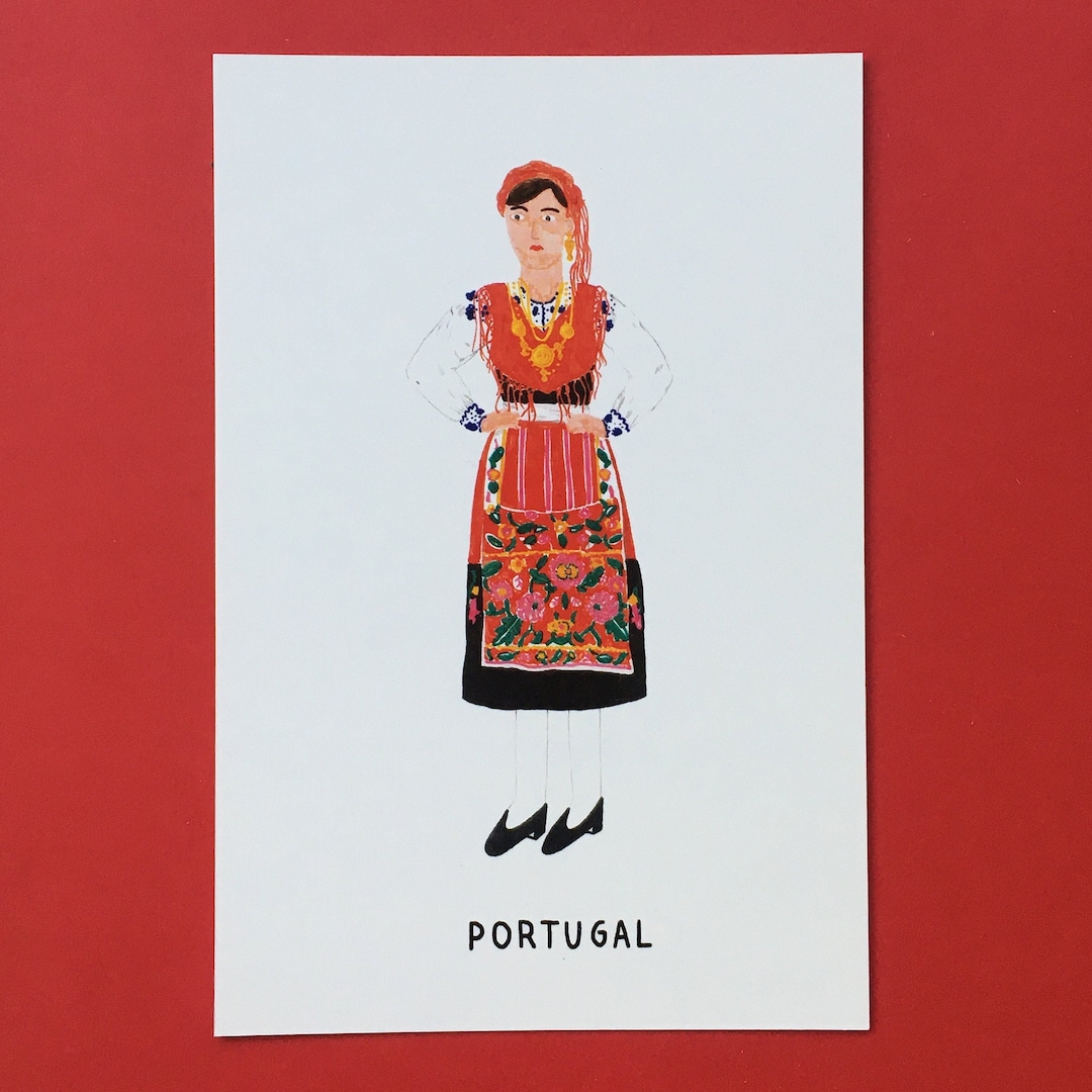 Postcards Portuguese Traditional Costumes Portugal, Portugal Postcard ...