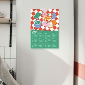 Fun Picnic 2024 Printable Calendar, 2024 Year Calendar, A3 Calendar ...