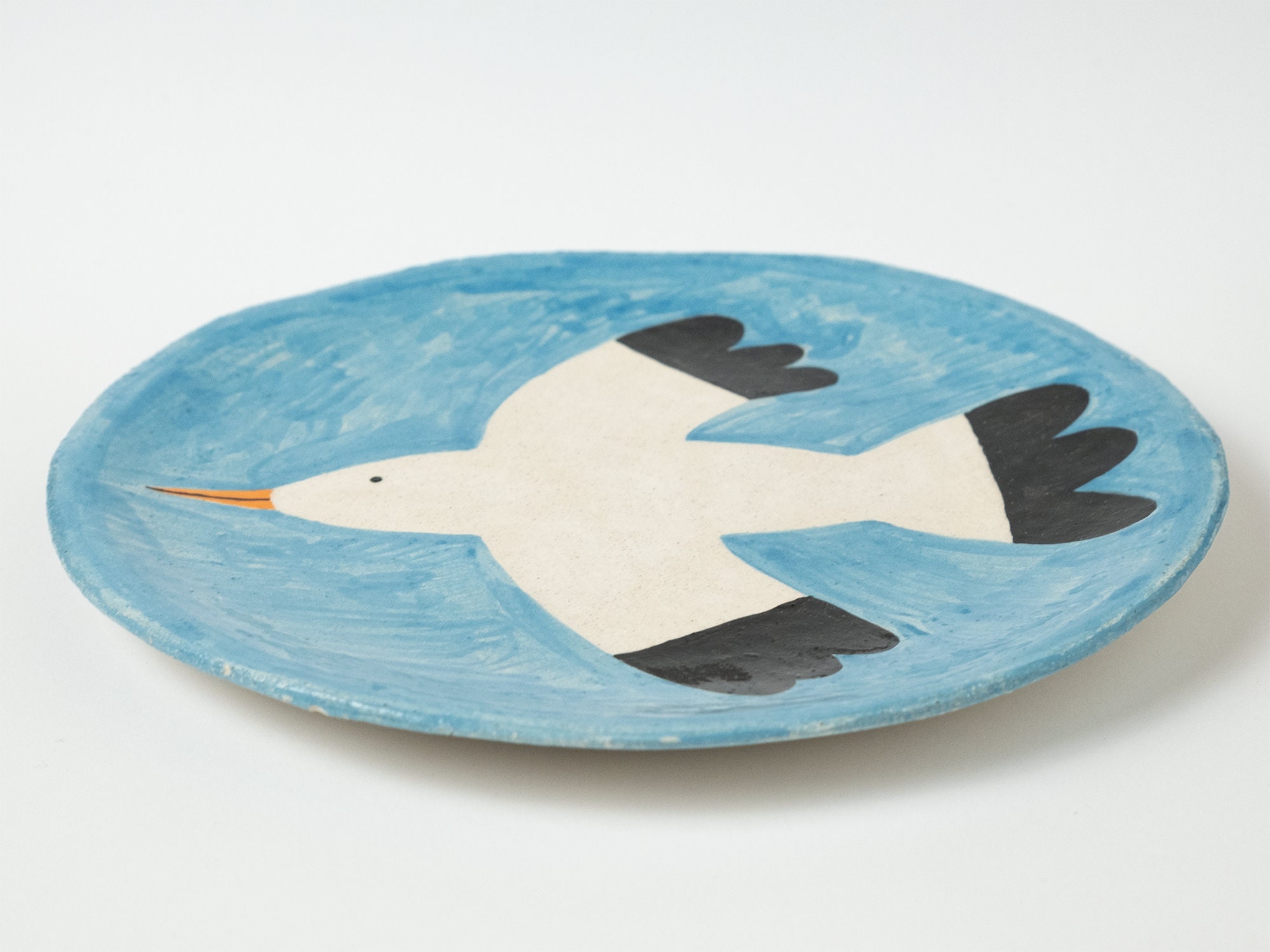 White Bird Decorative Ceramic Plate Handmade Ceramic Plate - Etsy