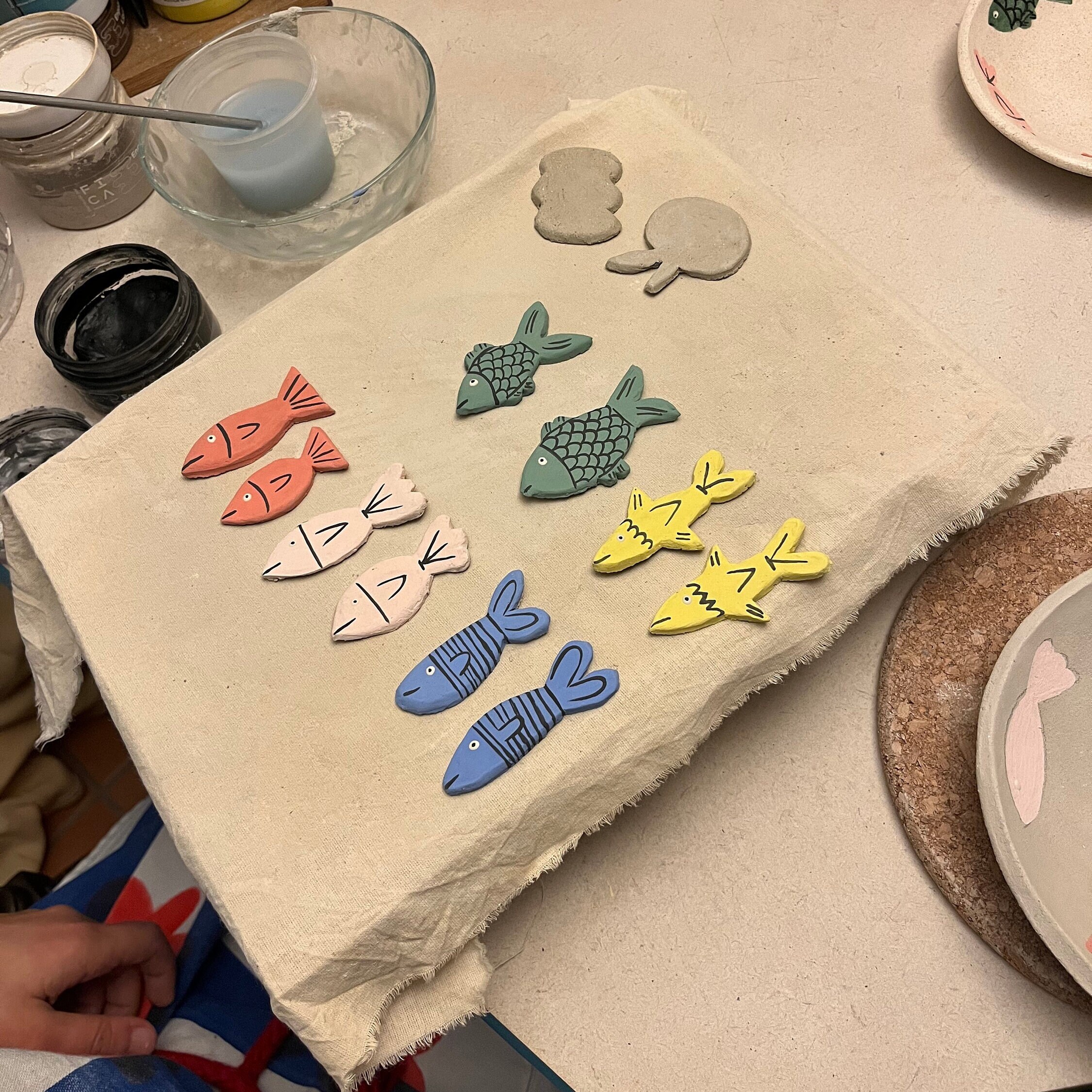 Homemade Magnets, Ceramic Magnets, Fish Ceramics, Fish Magnets, Funny ...