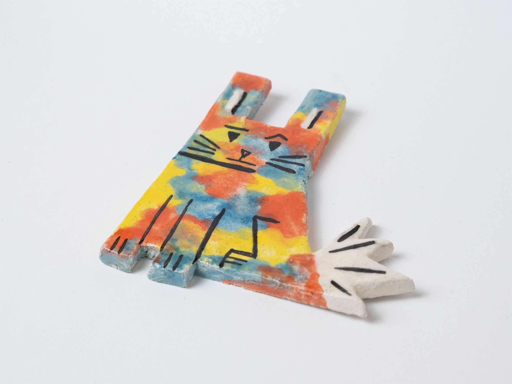 Small Bunny Decorative Ceramic Piece, Handmade Ceramics, Wall ...