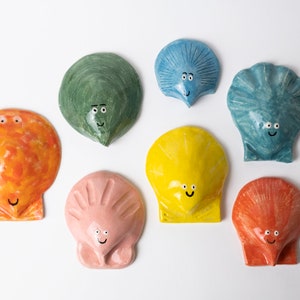 Cute Shells Decorative Ceramic Piece, Stoneware Shells for Home ...