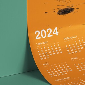 Fun Gardner 2024 Printable Calendar, 2024 Year Calendar, A3 Calendar ...