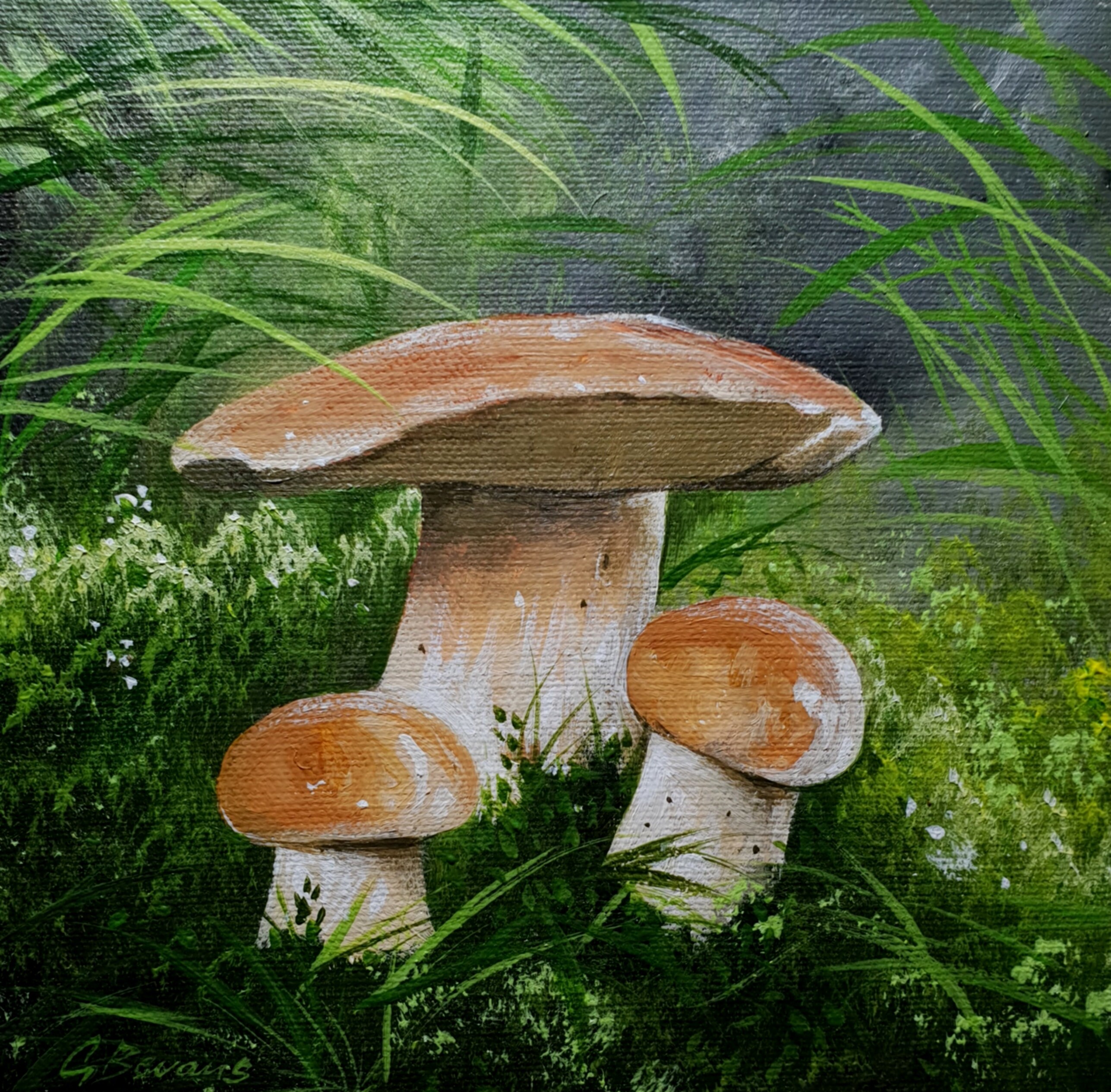 Painting Art & Collectibles Shrooms Original Acrylic Painting etna.com.pe