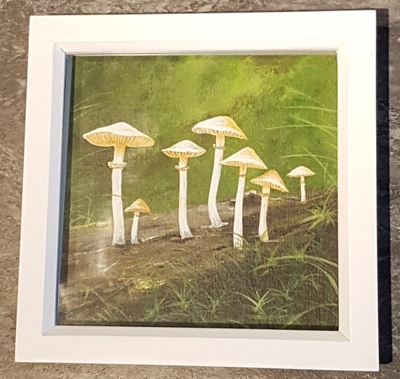 Painting Art & Collectibles Shrooms Original Acrylic Painting etna.com.pe
