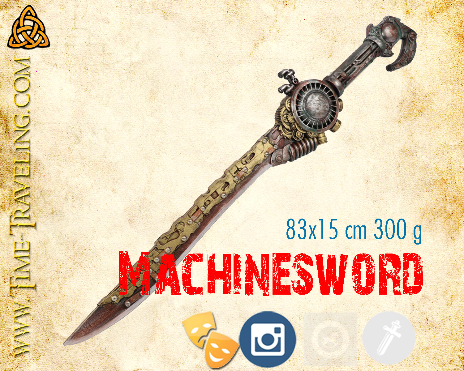 Steampunk Sword Drawing