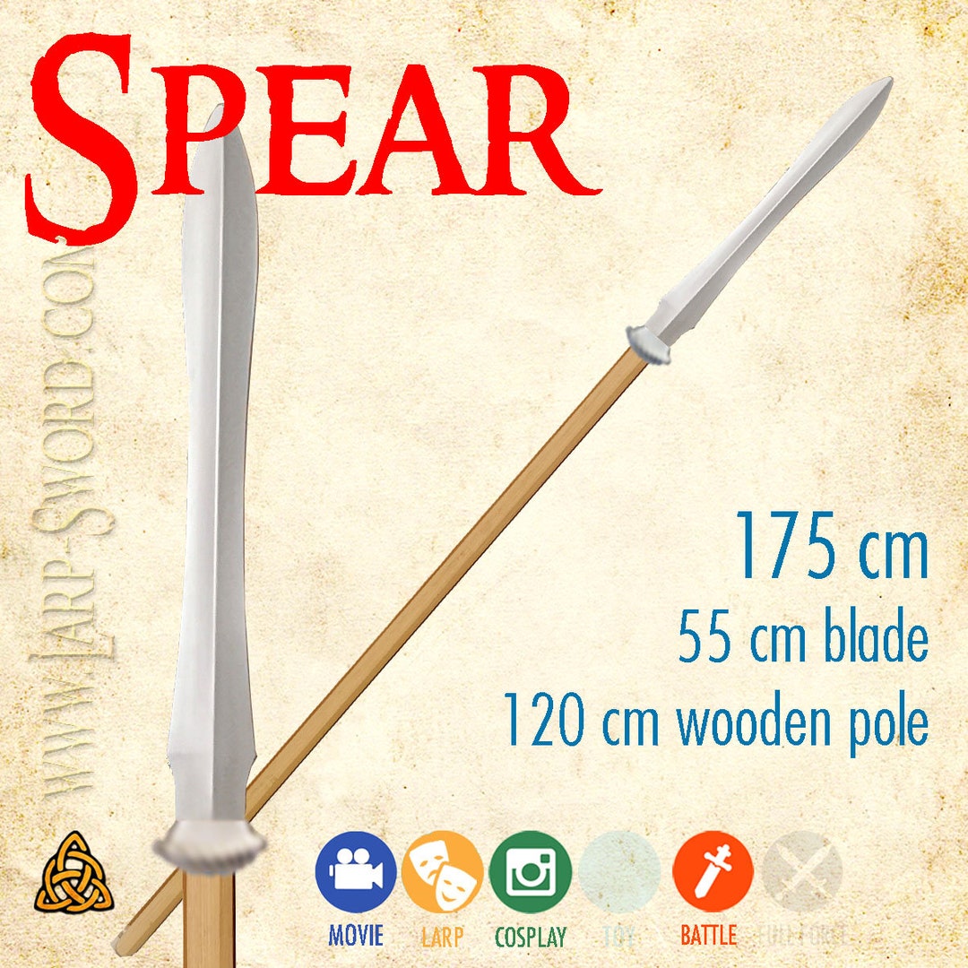 Spear - Foam Polearm for Larp, Cosplay and Battle - Etsy