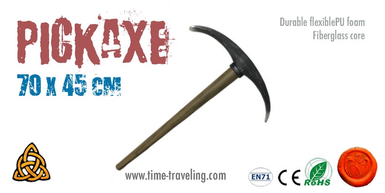 Pick Axe - Larp and Cosplay Foam Weapon - Etsy