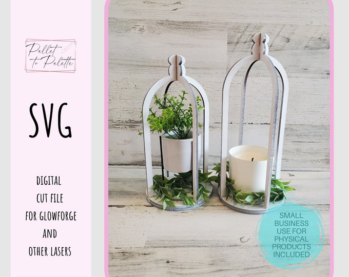 Oval Cloche / Digital Laser Cut SVG File / Glowforge / Home Decor ...