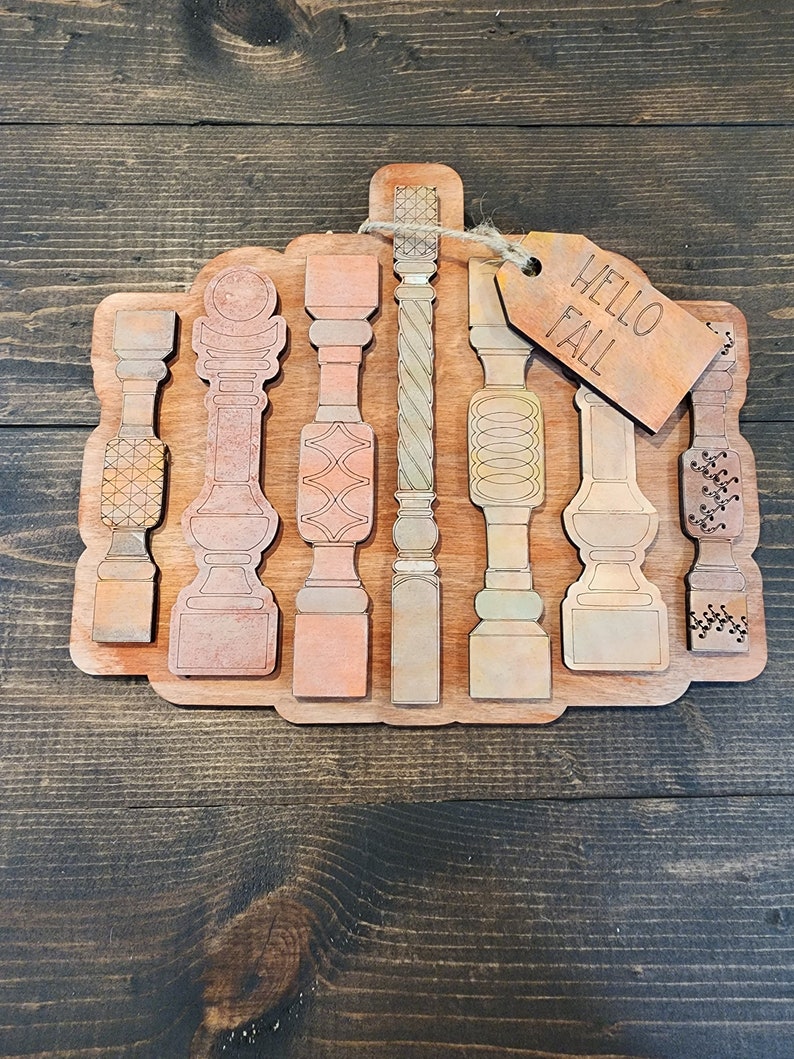 Spindle Pumpkin Fall Laser Cut SVG Digital Laser Cut File - Etsy