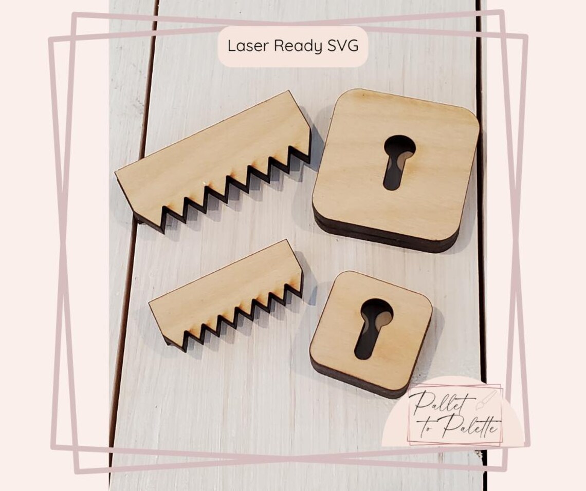 Sign Hanger SVG Laser Cut File: Sawtooth & Keyhole (digital Download ...