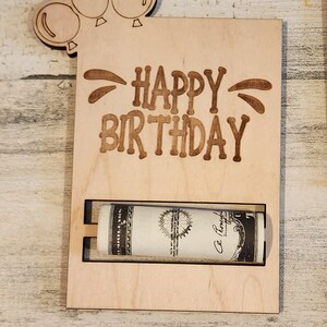 Birthday Cash Holder SVG | Money Holder Bday | Party Gift | Money Card ...