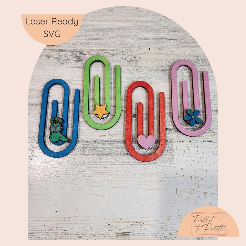 Jumbo Paperclip Bookmark SVG: Laser Cut File (digital Download) - Etsy