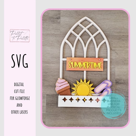 Summertime ADD ON Set Digital Cut File Laser Cut File for - Etsy