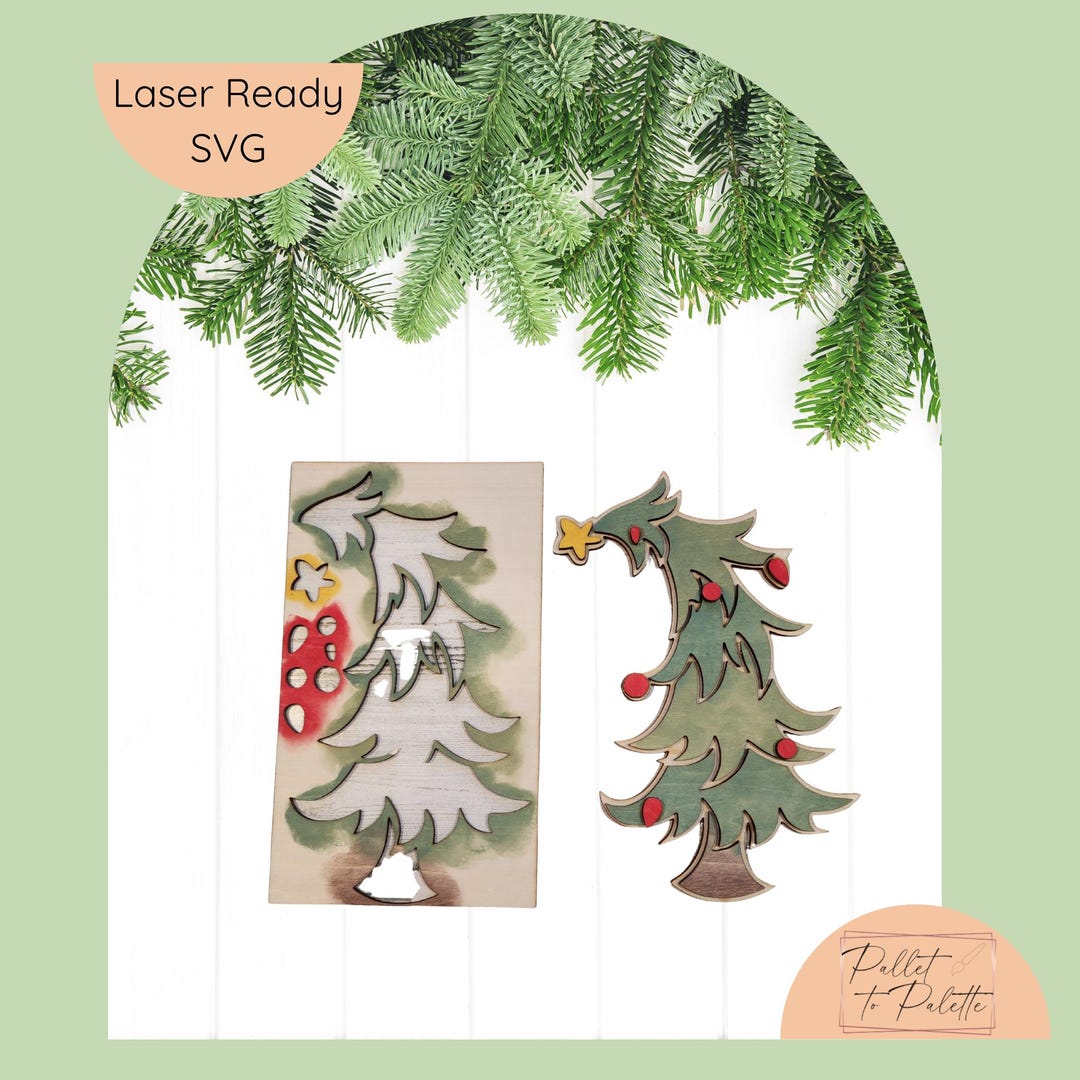 Grinch Tree DIY Laser Cut File SVG - Create a Child Crafting Kit With ...