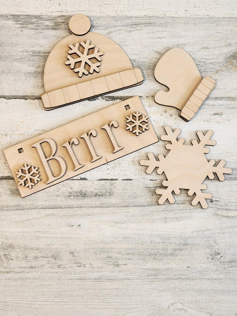 Brrr Winter Add-on Set: Laser Cut File for Glowforge (SVG Digital ...