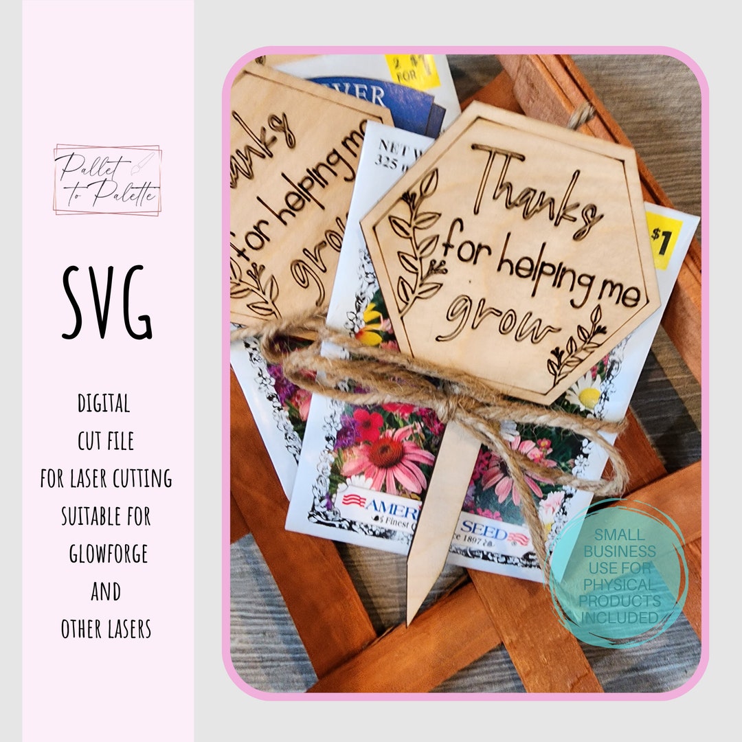 Teacher Appreciation Flower Pick | Thanks for Helping Me Grow | Scrap ...