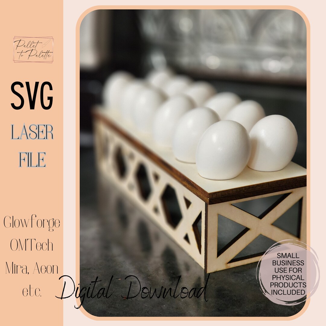 Counter Top Egg Holder Digital Download SVG | Laser Cut File ...