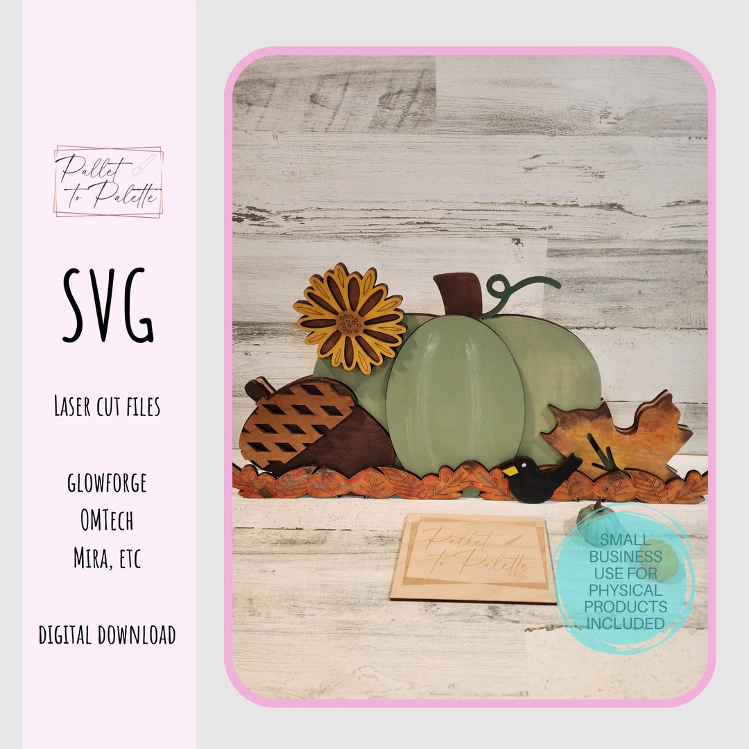 Fall Laser File Autumn SVG Fall Table Scape Free Standing Layered ...