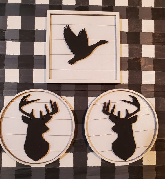 Hunting Tiered Tray Laser Cut File for Glowforge Digital | Etsy