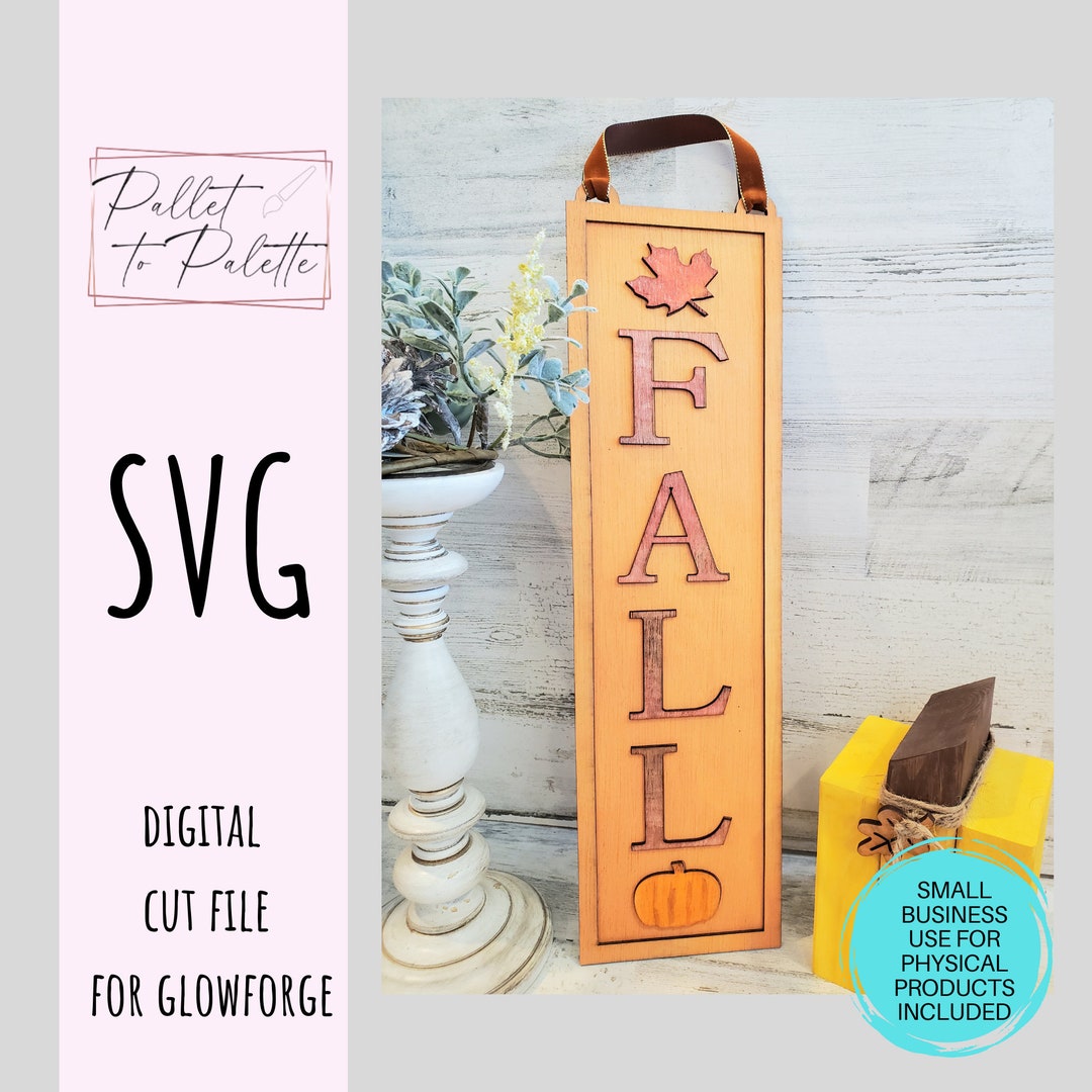 FALL Digital Download SVG | Framed Hanging Sign for Fall | Laser Cut ...